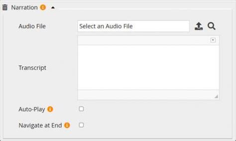General Optional Property Narration Xerte Community Documentation