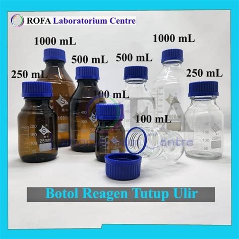 Jual Botol Reagen Botol Kaca Botol Laboratorium Botol Kimia Botol Sampel Botol