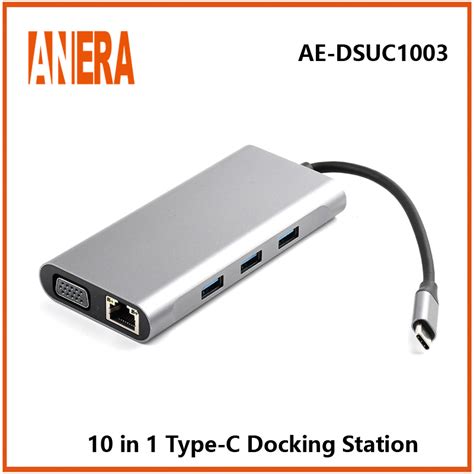 10 In 1 Usb 3 0 3 2 Docking Station Hub 5gbps Usb Hub Type C To 2 0v 4k