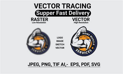 Do Vector Tracing Redraw Modify Any Logo Image And Text By Masummd Fiverr