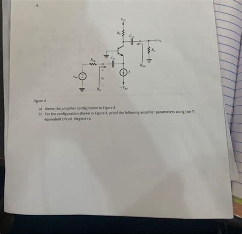 Solved Figure A Name The Amplifier Configuration In Chegg