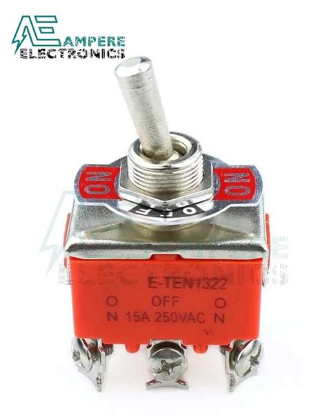 Toggle Switch 6 Pins On Off On Ampere Electronics