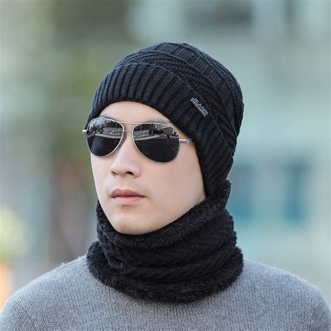 Winter Hat Mens Wool Hat Casual Warm Knitted Hat Vicedeal