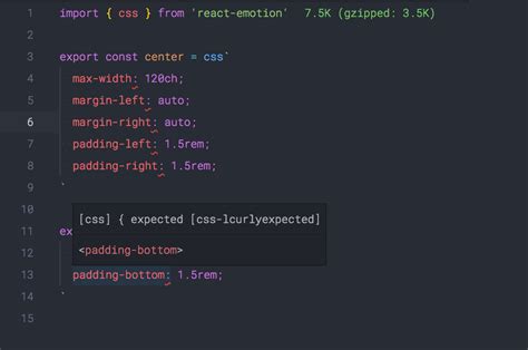 Css Prop Css Style Syntax Highlighting Issue Emotion Js Emotion GitHub