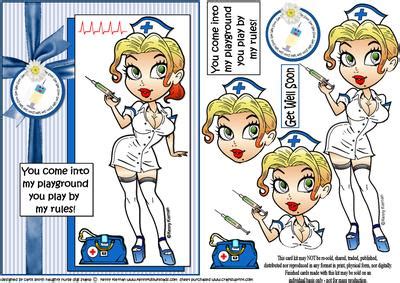 Naughty Nurse Get Well Soon CUP Craftsuprint