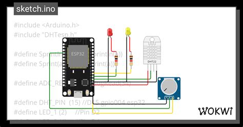 Ex10controltaskledanddht22 Wokwi Esp32 Stm32 Arduino Simulator