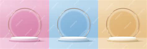 배경 벡터 디자인의 그림자가 있는 제품 프레젠테이션 브랜딩 및 패키징 프레젠테이션 스튜디오 스테이지를 위한 코스메틱 배경 및