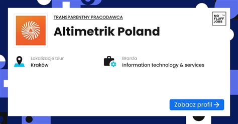 altimetrik poland oferty pracy na no fluff jobs