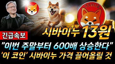 시바이누 코인 600배 오를 시바이누코인 상승은 언제부터 비트코인 이더리움 시바이누코인 도지코인 이더리움 Youtube