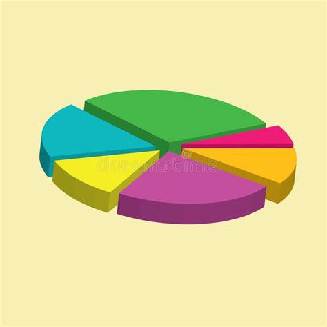 Colorful 3d Pie Isometric Chart Stock Vector Illustration Of Money Chart 137781197