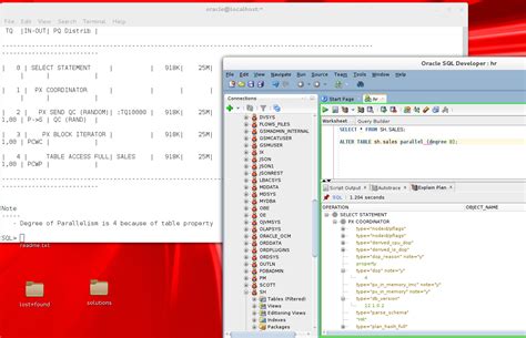 Explain Plan Notes In Oracle SQL Developer