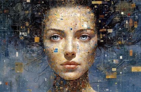 Premium Ai Image Ai Generative Woman Abstract Portrait
