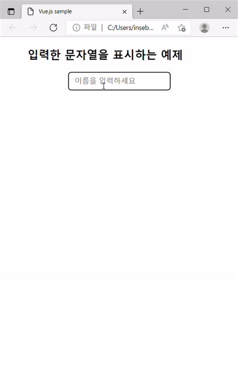 [백견불여일타 vue js] 4장 입력 폼 데이터 가져오기