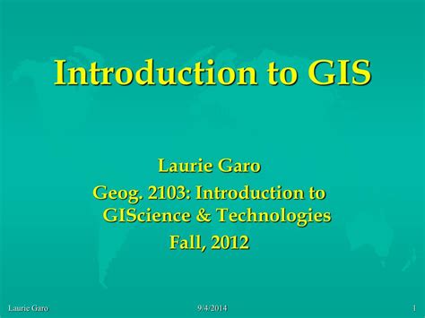 PPT Introduction To GIS PowerPoint Presentation Free Download ID 3897147