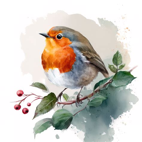 Cute Robin 12  Digital Download Commercial Use Clipart For Craft Projects Junk Journal