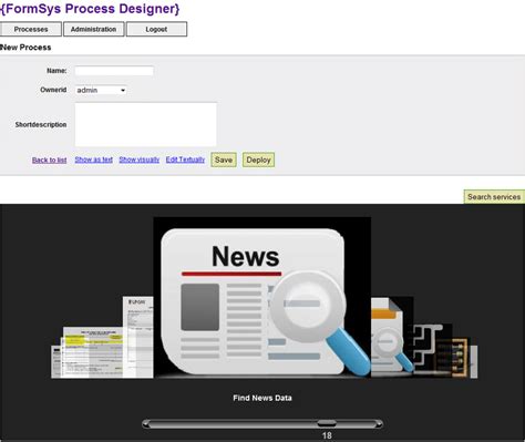 The Process Designer Upper Part Header Fields And Content Flow Download Scientific Diagram