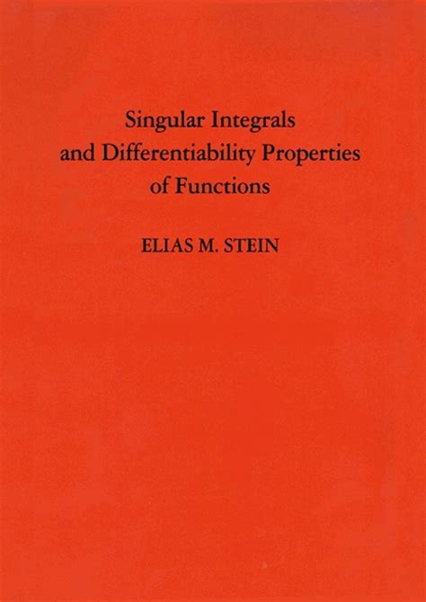 Singular Integrals And Differentiability Properties Of Functions