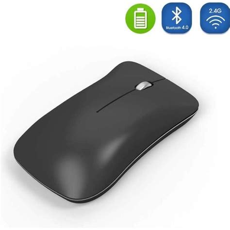 Souris Bluetooth Souris Sans Fil Silencieuse Rechargeable Double Mod Les Batterie Int Gr E