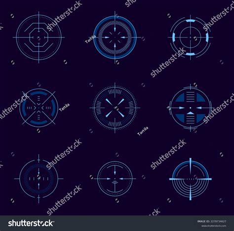 Futuristic Aim Pointer Circle Hud User Stock Vector Royalty Free 2278734627 Shutterstock