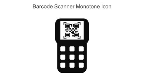 Barcode Scanner Monotone Icon In Powerpoint Pptx Png And Editable Eps Format Ppt Slide