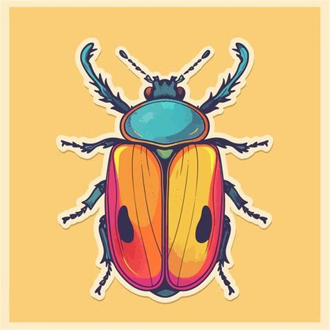 Beetle Vector Cut Premium AI Generated Vector