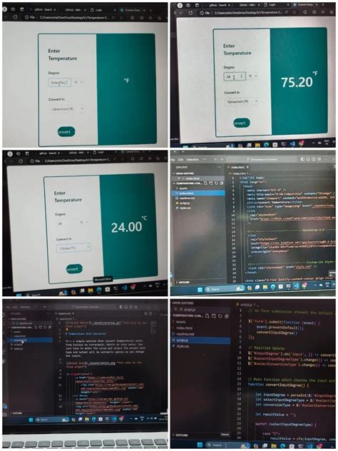 Saritha Veggalam On Linkedin Bharatintern Temperatureconvertor