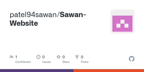 Github Patel94sawansawan Website