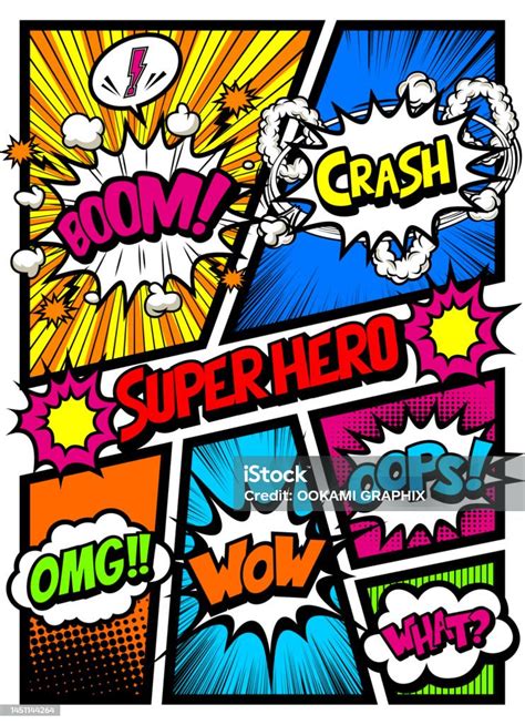 레트로 팝 아트 만화책 잡지 연설 거품 풍선 상자 메시지 슈퍼 히어로 3차원 형태에 대한 스톡 벡터 아트 및 기타 이미지 3차원 형태 Comic Market 개성