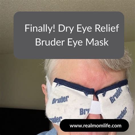 Dry Eyes Discover The Benefits Of Bruder Moist Heat Eye Compress For