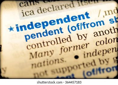 Closeup Word English Dictionary Independent Definition Stock Photo Shutterstock