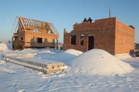 Строим дом зимой Как правильно строить дом в зимний период