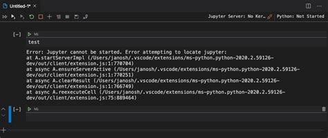 Jupyter Server No Kernel Python Not Started · Issue 1128 · Microsoft