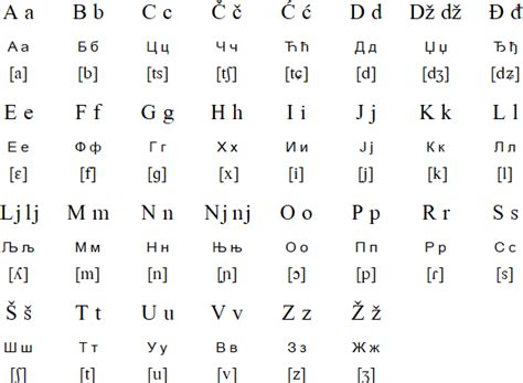 Bosnian Language Alphabet And Pronunciation