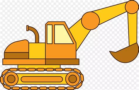 黄色转轴矢量挖掘机png图片素材下载图片编号7540571 Png素材网