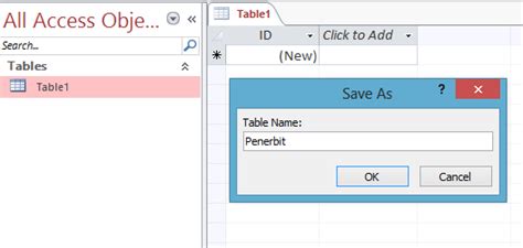 Membuat Basis Data Menggunakan Microsoft Access Hana Hanifah