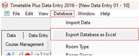 stage 1 database export database as excel tplus