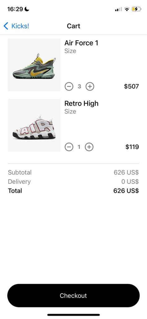 Github Eniodev React Native Nike Redux Toolkit A React Native App That Simulates A Purchasing