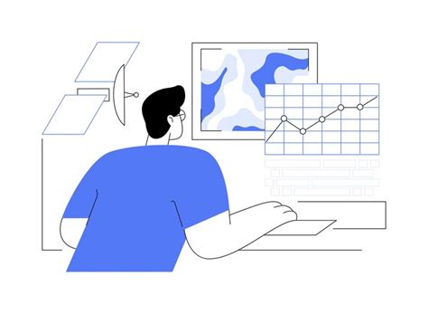 Premium Vector Satellite Data Analysis Abstract Concept Vector