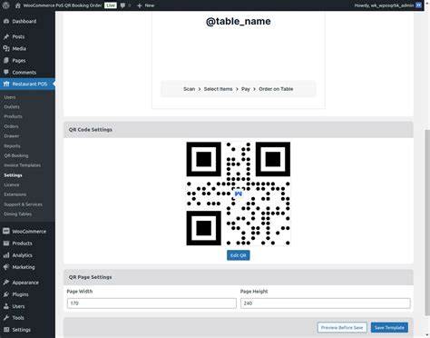 Guide For WooCommerce POS QR Code Ordering System