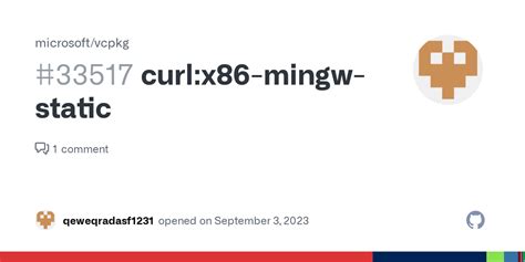 Curl X Mingw Static Issue Microsoft Vcpkg GitHub