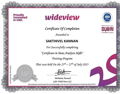 sakthivel kannan on linkedin certificate in data analysis skills