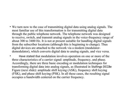 Signal Encoding Techniques PPT Digital Audio Computer Software And Applications
