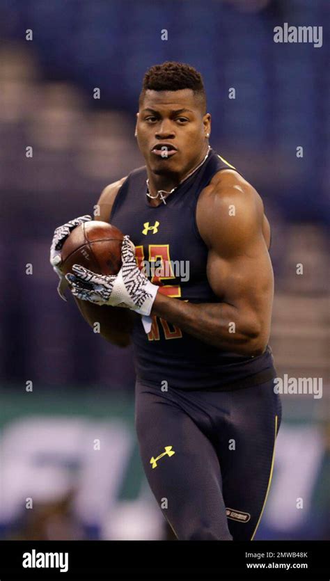 Georgia State Wide Receiver Robert Davis Runs A Drill At The Nfl