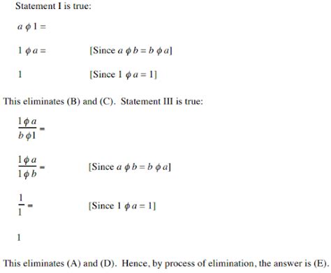 ϕ is a function such that 1ϕa 1 and aϕb bϕa for all a and b which of the