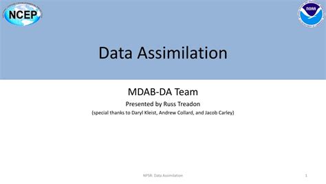 Ppt Data Assimilation Powerpoint Presentation Free Download Id8913225
