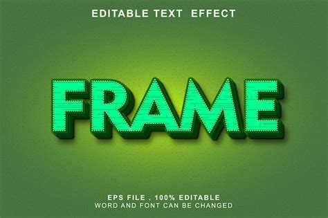 Premium Vector Text Effect Editable Frame