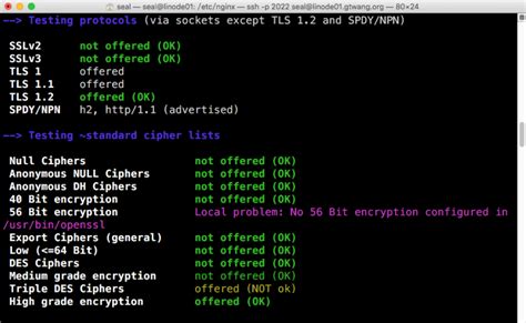 testssl sh 伺服器 tls ssl 加密安全性檢測工具，找出網站漏洞預防入侵 g t wang