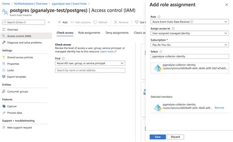 Step 2 Set Up Azure Event Hub · Pganalyze
