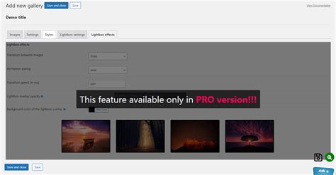 wordpress photo gallery plugin screenshots ays pro plugins demo