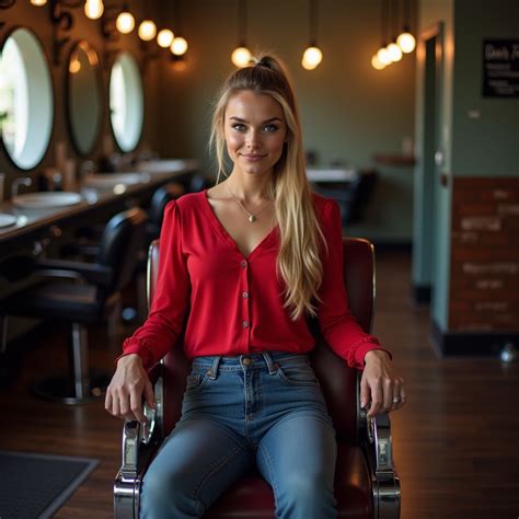 Vintage Barber Chair Scene Stable Diffusion Online